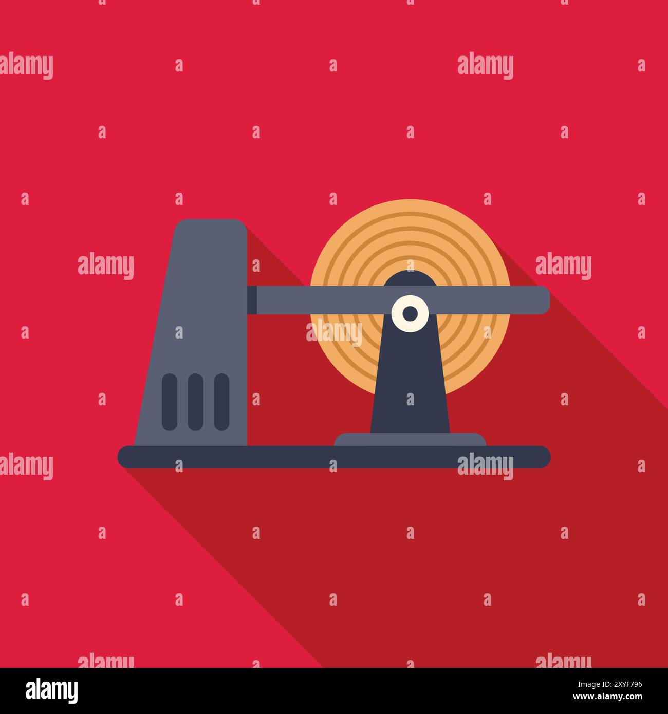 Wire winding machine Stock Vector Images - Alamy