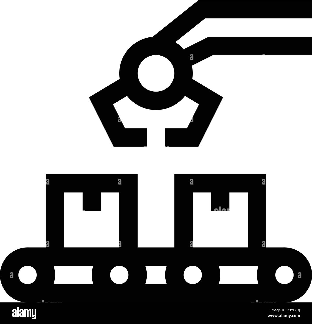 Conveyor Belt Vector Icon Design Illustration Stock Vector Image & Art ...