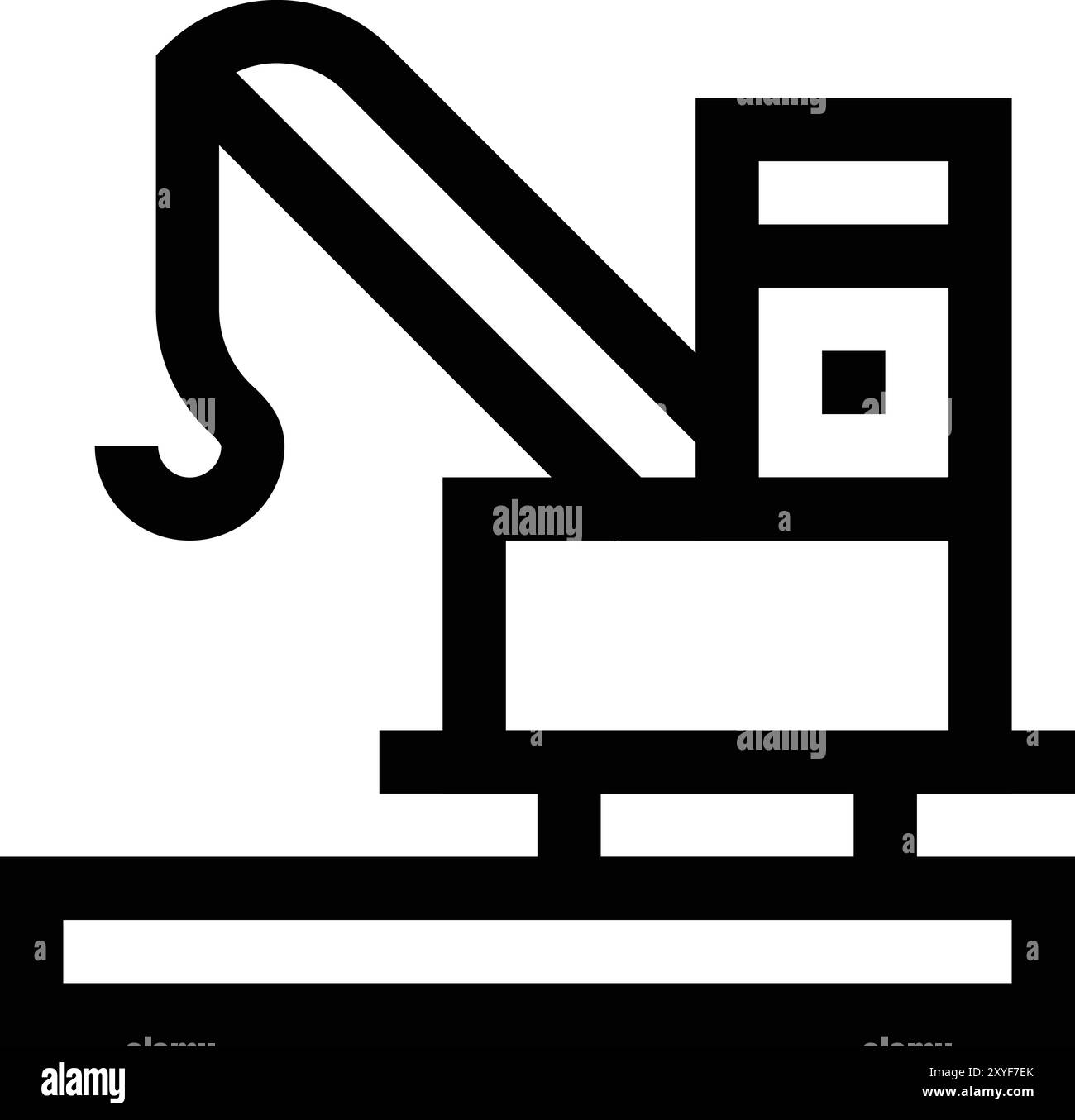 Offshore Rig Vector Icon Design Illustration Stock Vector Image & Art ...