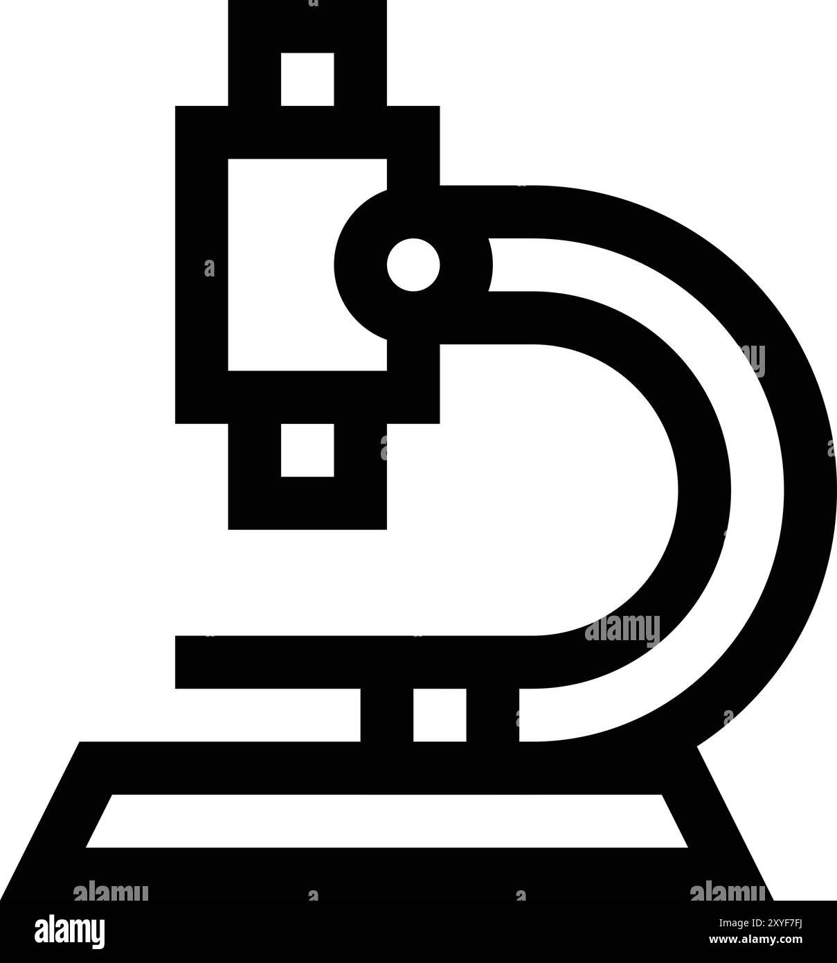 Microscope vector icon hi-res stock photography and images - Alamy