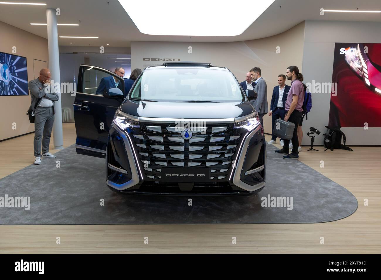 Denza D9 all-electric minivan at the IAA Mobility 2023 motor show in ...