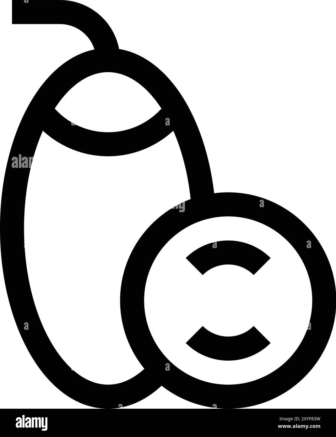 Simple tomato logo vector Black and White Stock Photos & Images - Alamy