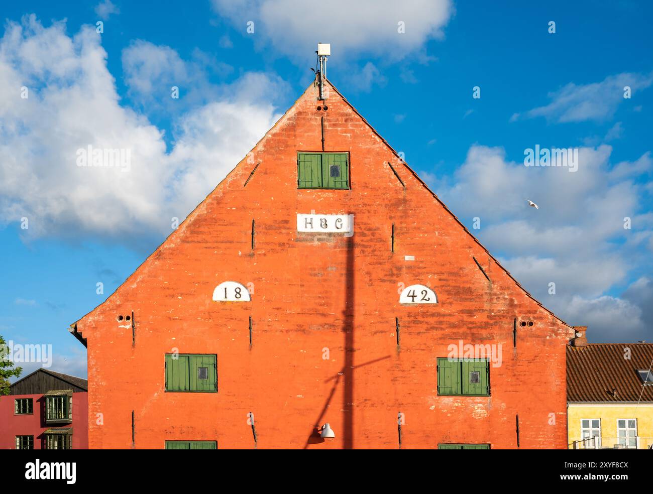 Praesto, Seeland, Denmark, July 22, 2024 - Colorful houses at the ...