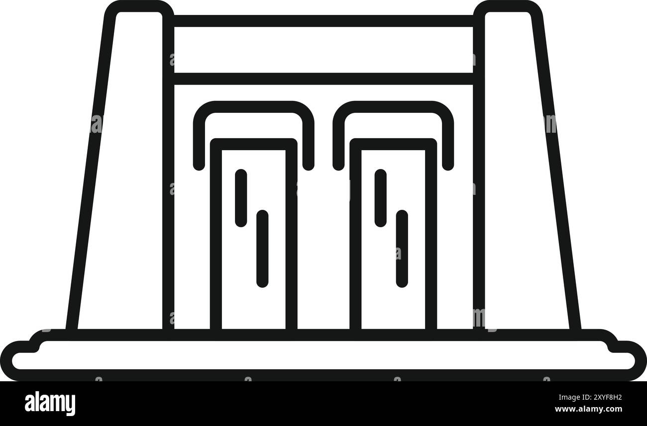 Simple outline design of a hydroelectric power plant generating clean ...