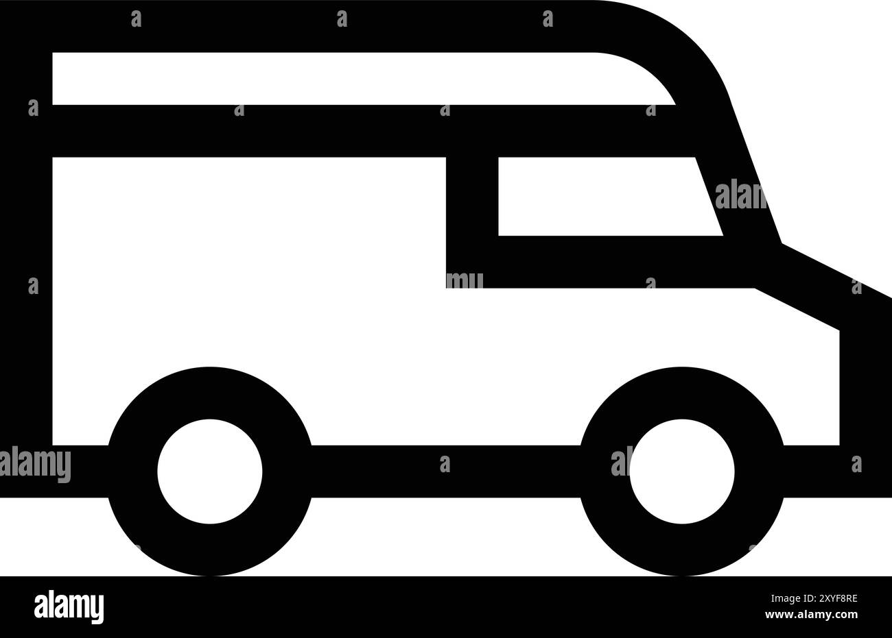 Delivery Van Vector Icon Design Illustration Stock Vector Image & Art ...