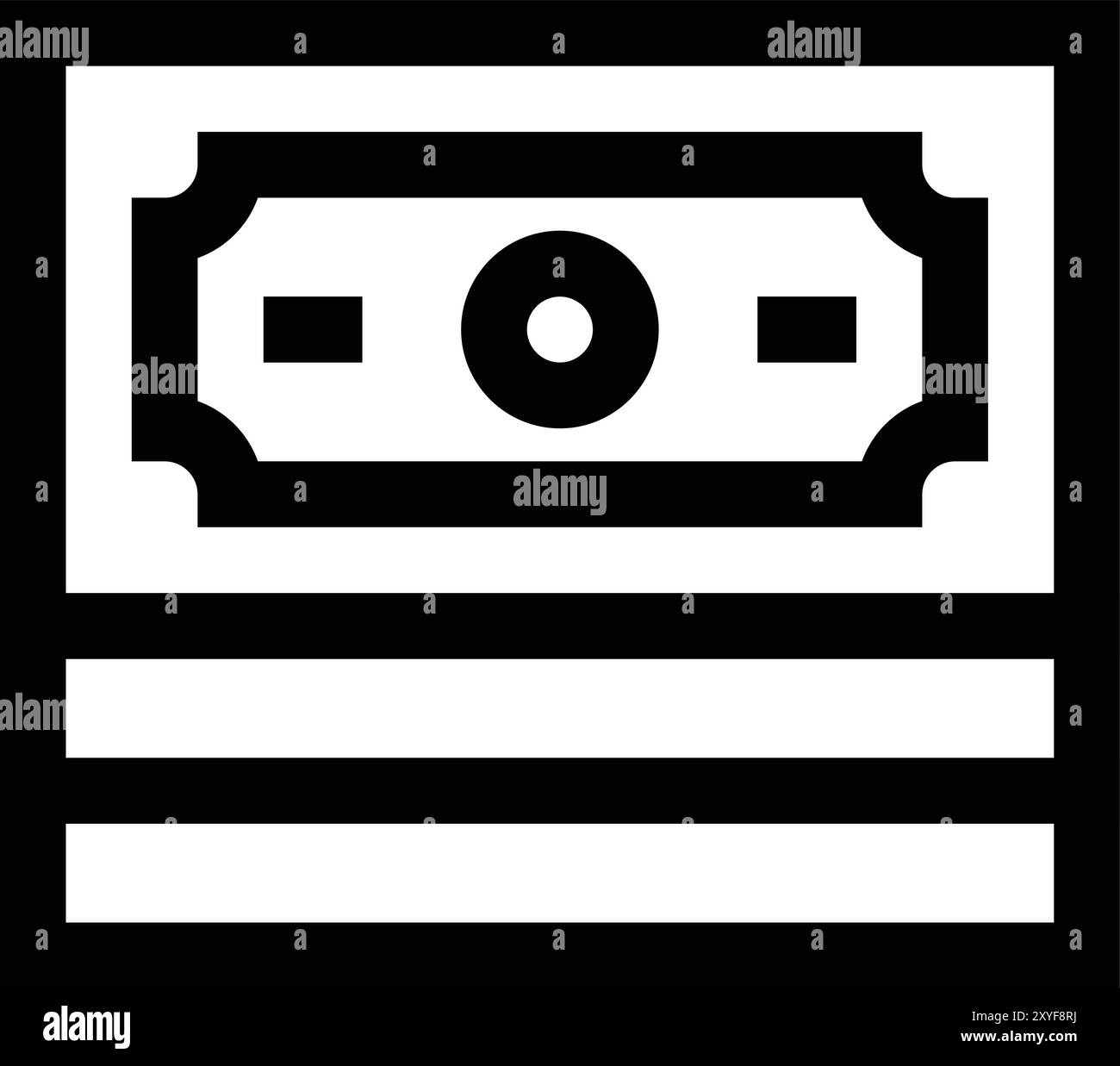 Currency Banknotes vector icon. Illustration style is a flat iconic ...