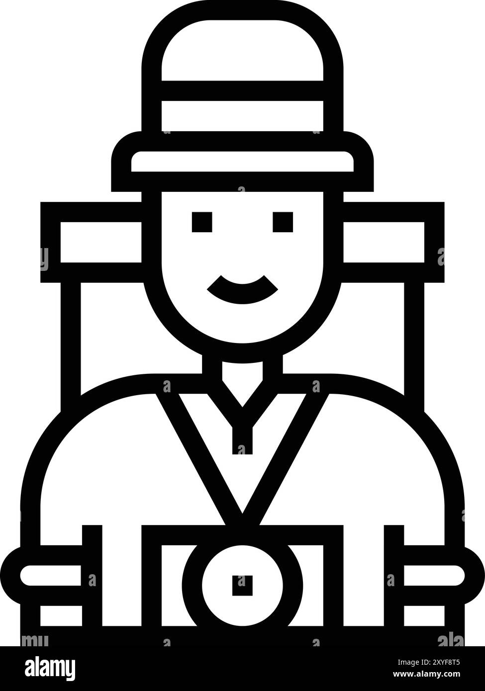 Tourist Vector Icon Design Illustration Stock Vector Image & Art - Alamy