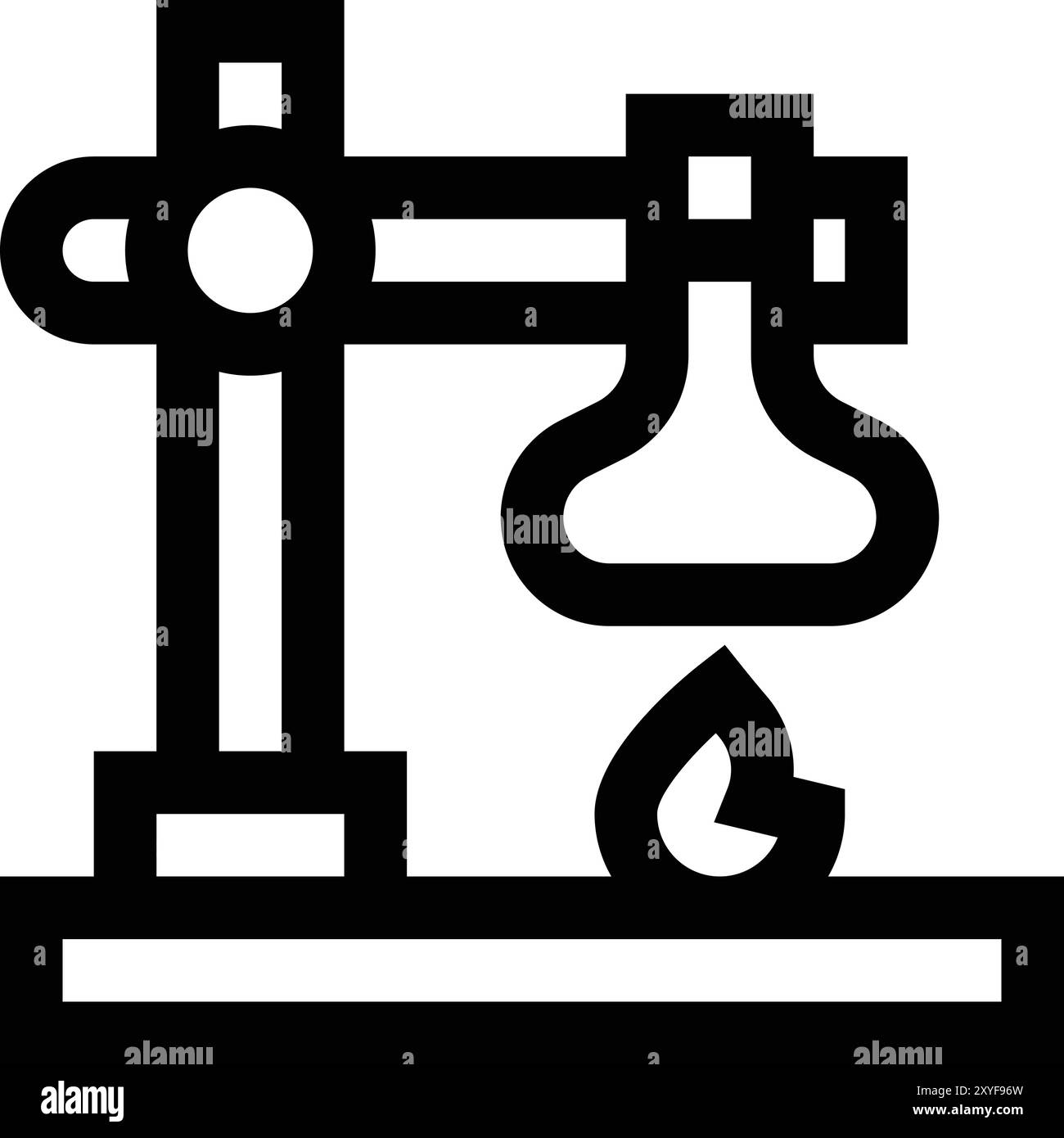 Bunsen Burner Vector Icon Design Illustration Stock Vector Image & Art ...