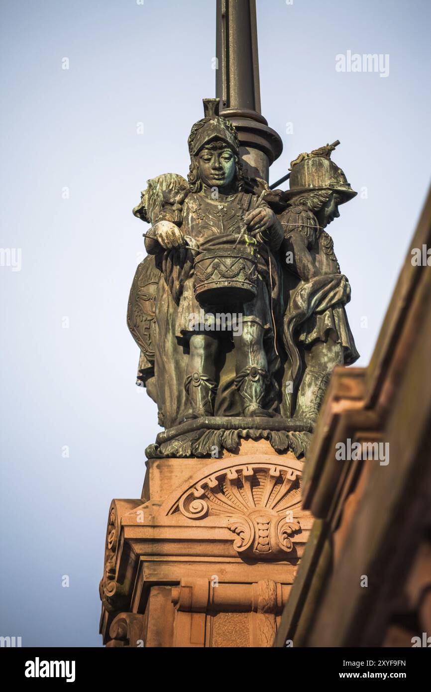 Statue of a drummer Stock Photo - Alamy