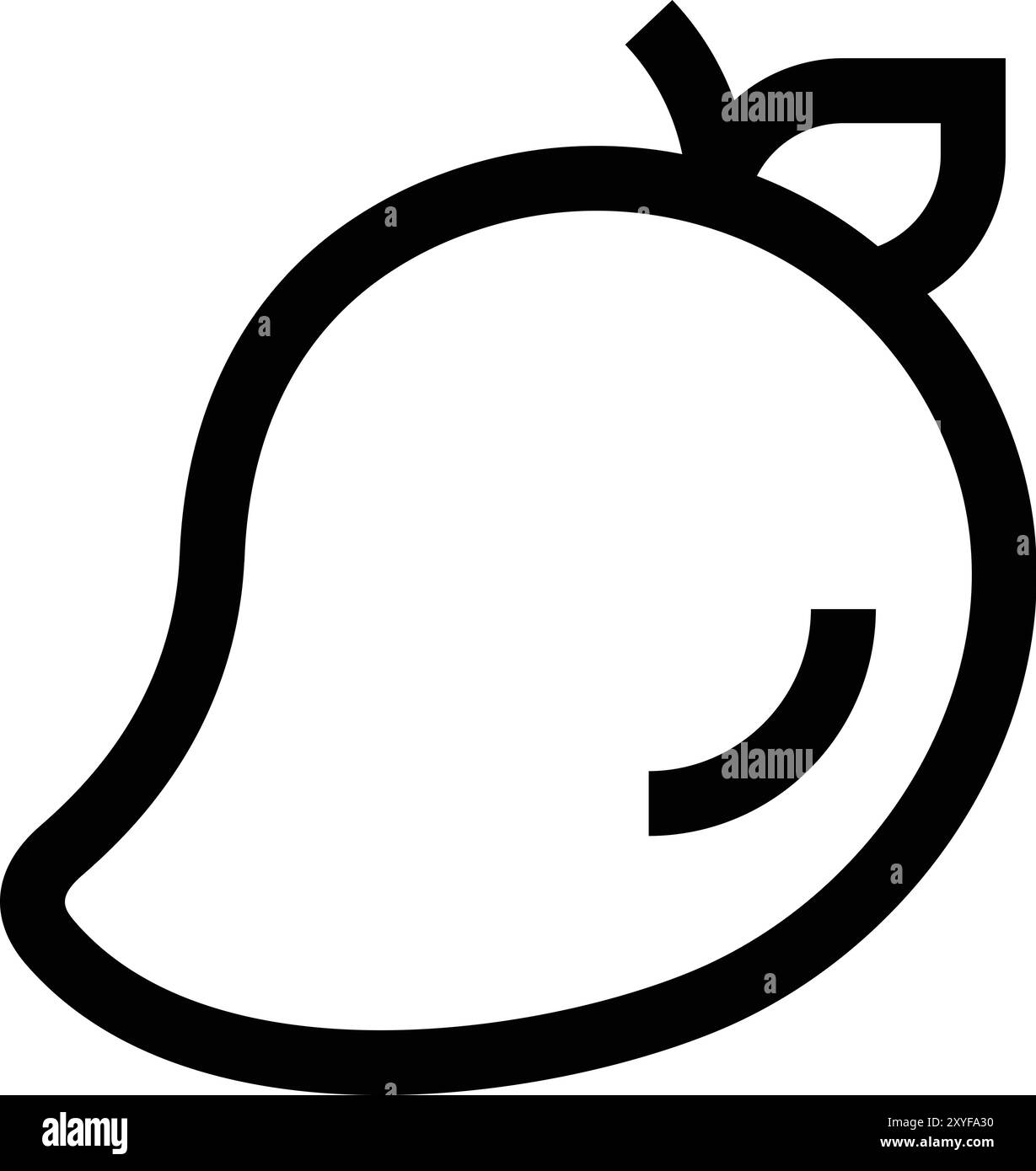 Mango vector illustration Black and White Stock Photos & Images - Alamy