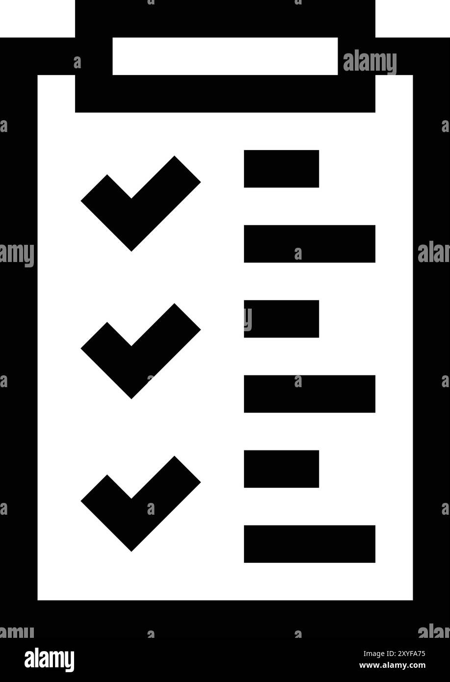 Checklist items hi-res stock photography and images - Alamy