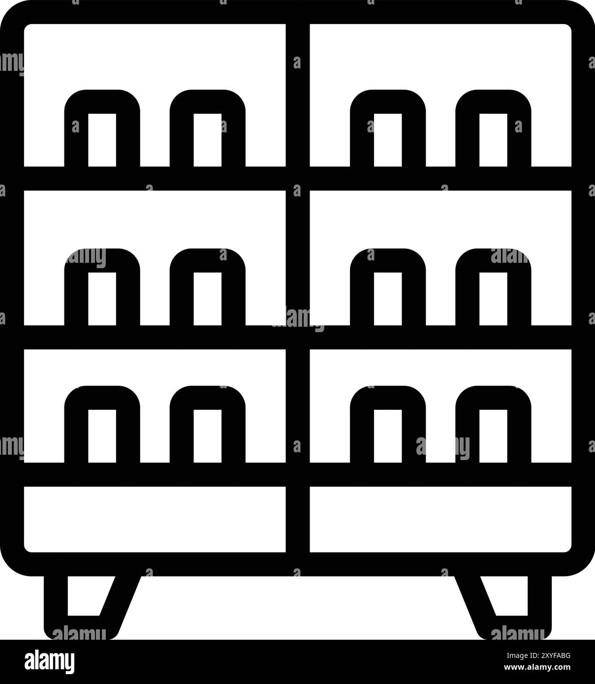 Product Shelf Vector Icon Design Illustration Stock Vector Image & Art ...