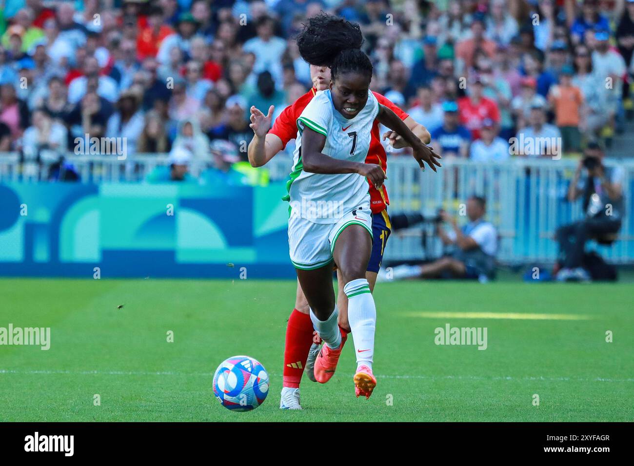 NANTES, FRANCE - JULY 28: Toni Payne of Nigeria during the Paris ...