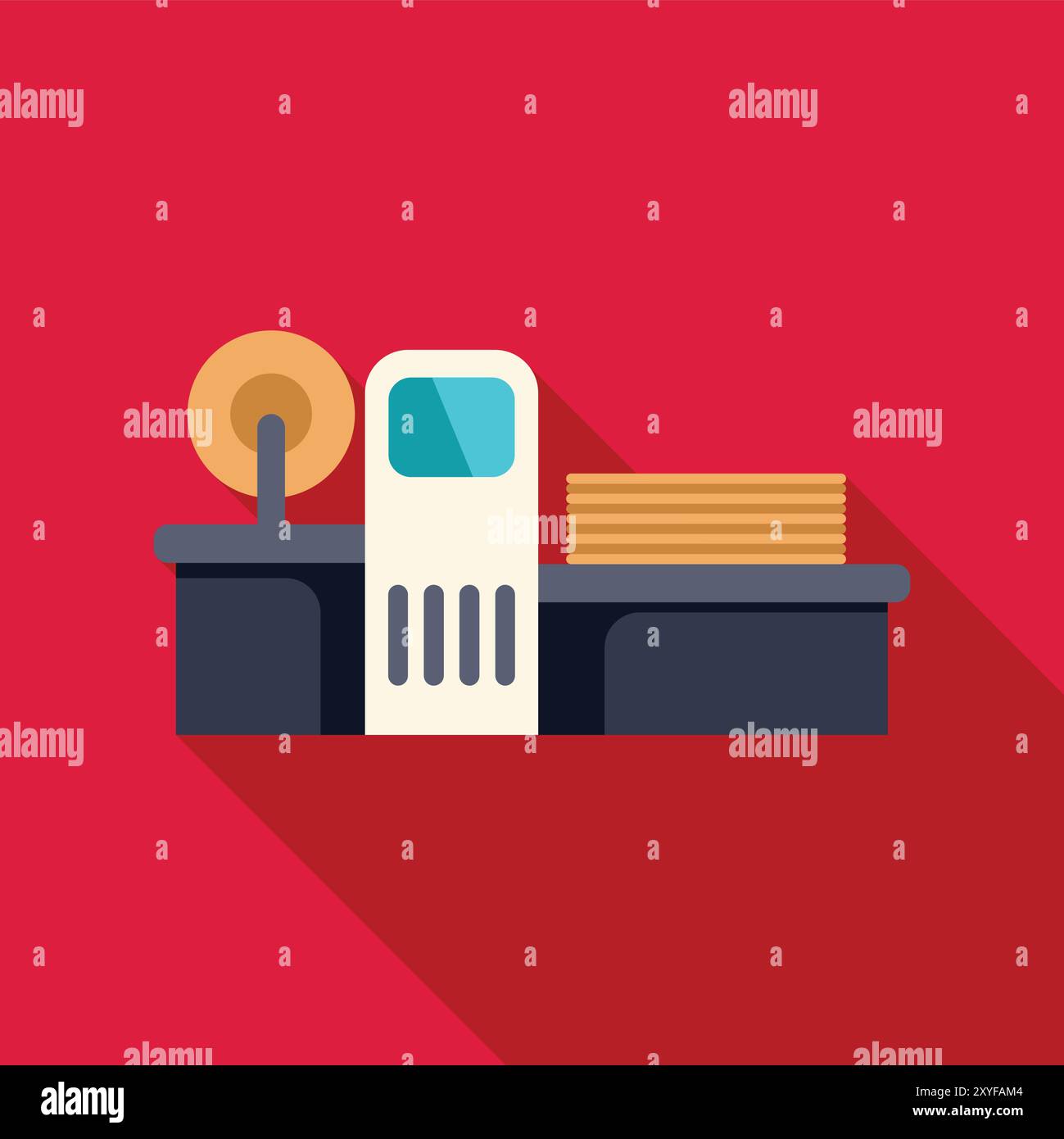 Automation conveyor belt food Stock Vector Images - Alamy