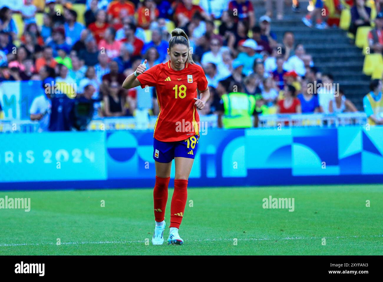 NANTES, FRANCE - JULY 28: Olga Carmona of Spain during the Paris ...