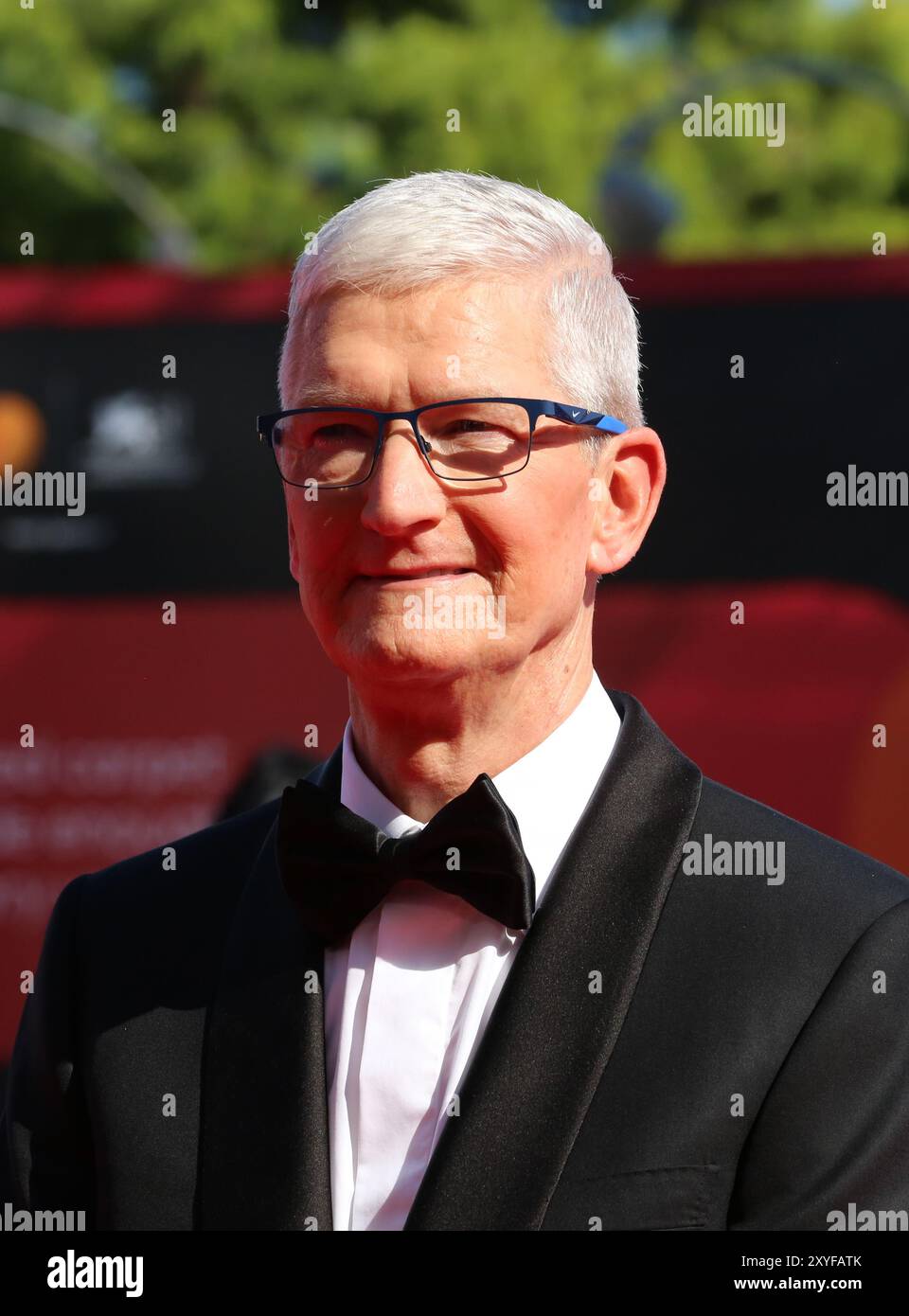Venice, Italy, 29th August, 2024. Tim Cook, CEO of Apple, arriving on ...