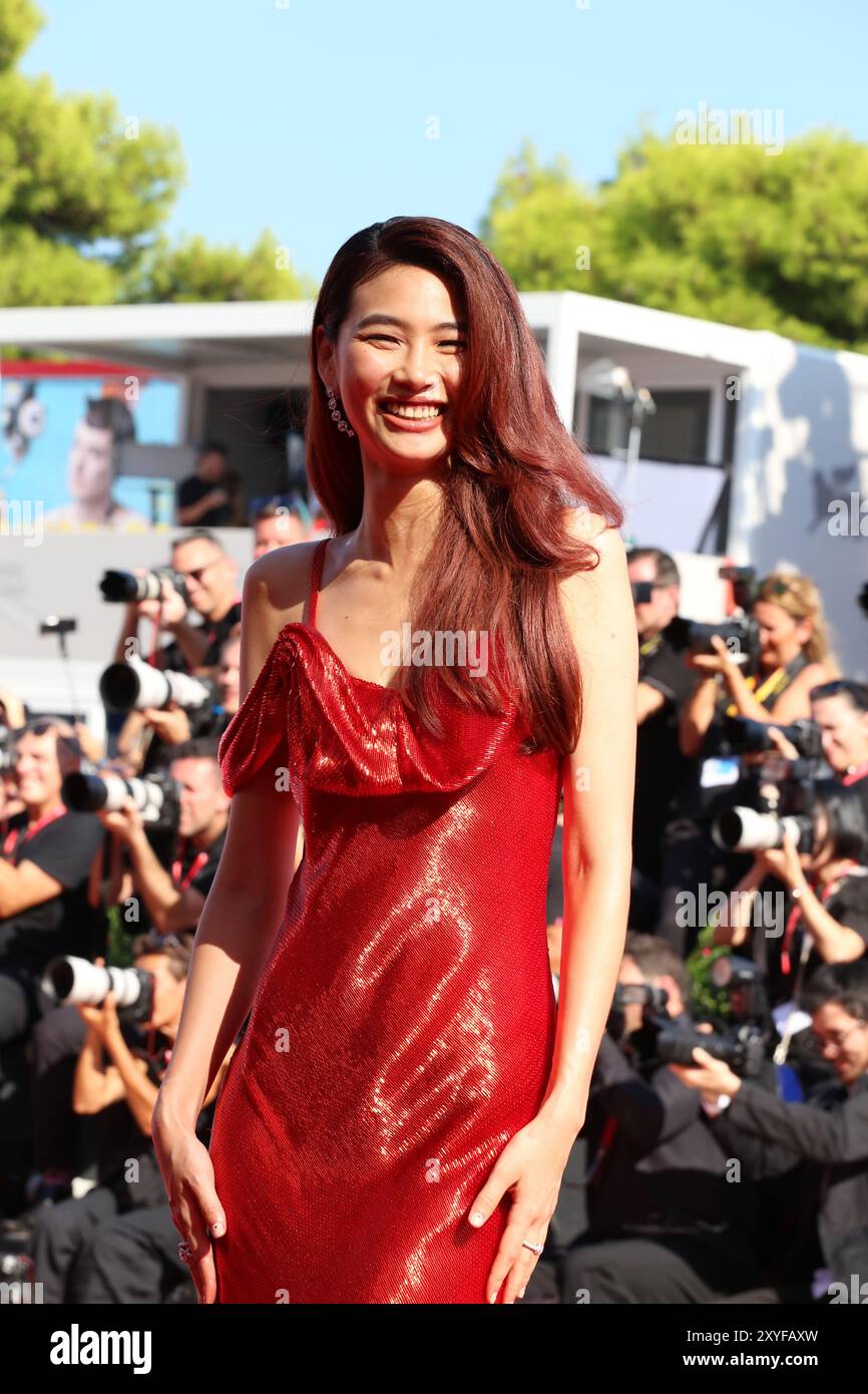 Venice, Italy, 29th August, 2024. Jung Ho-yeon arriving on the red ...