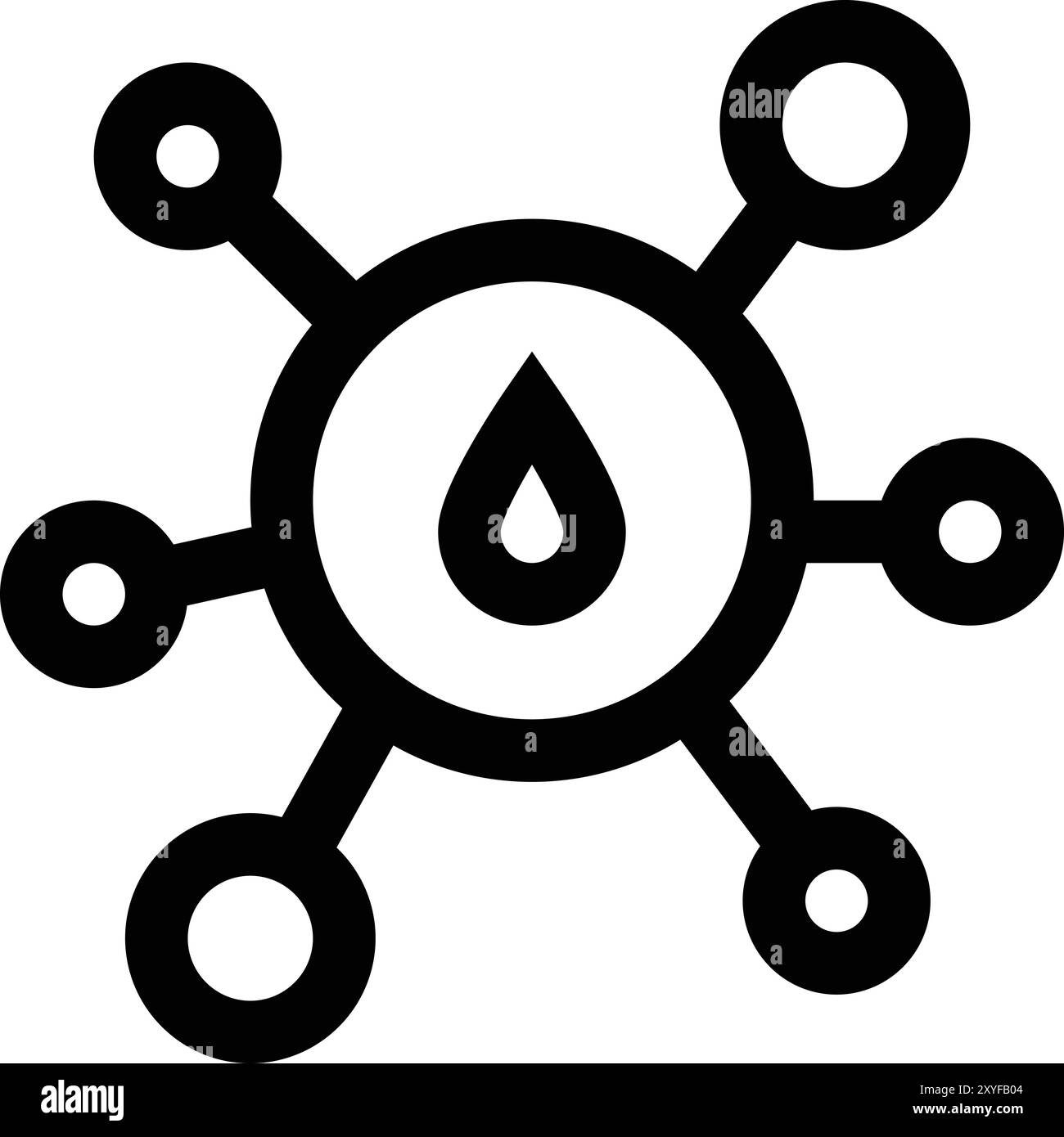 Oil Molecule Vector Icon Design Illustration Stock Vector Image & Art ...