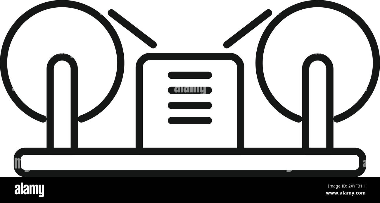 This Line Drawing Illustration Represents A Wimshurst Machine A Device