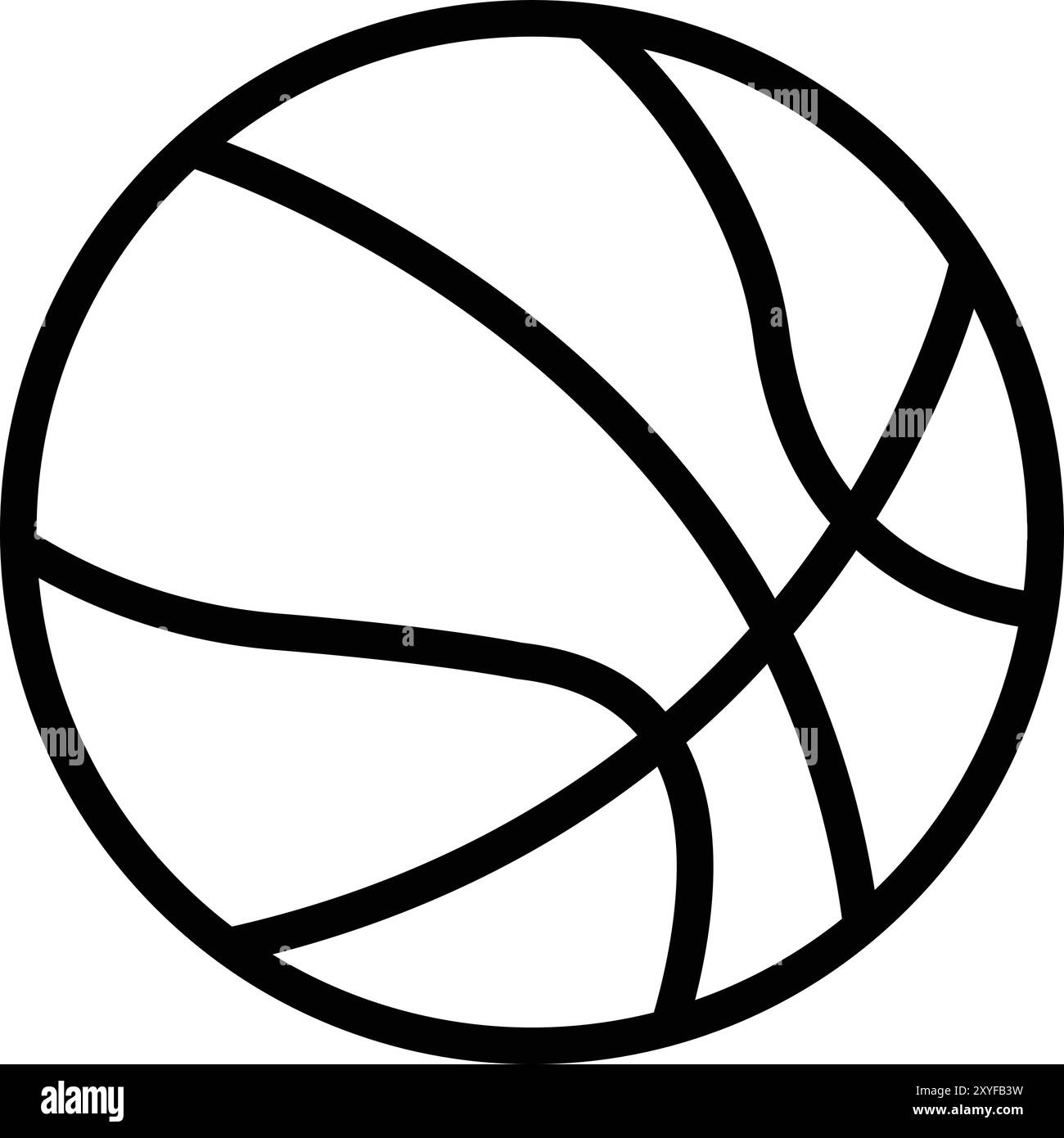 Simple illustration basketball Cut Out Stock Images & Pictures - Alamy