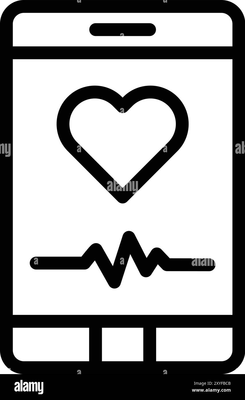 Phone vector icon editable Black and White Stock Photos & Images - Alamy