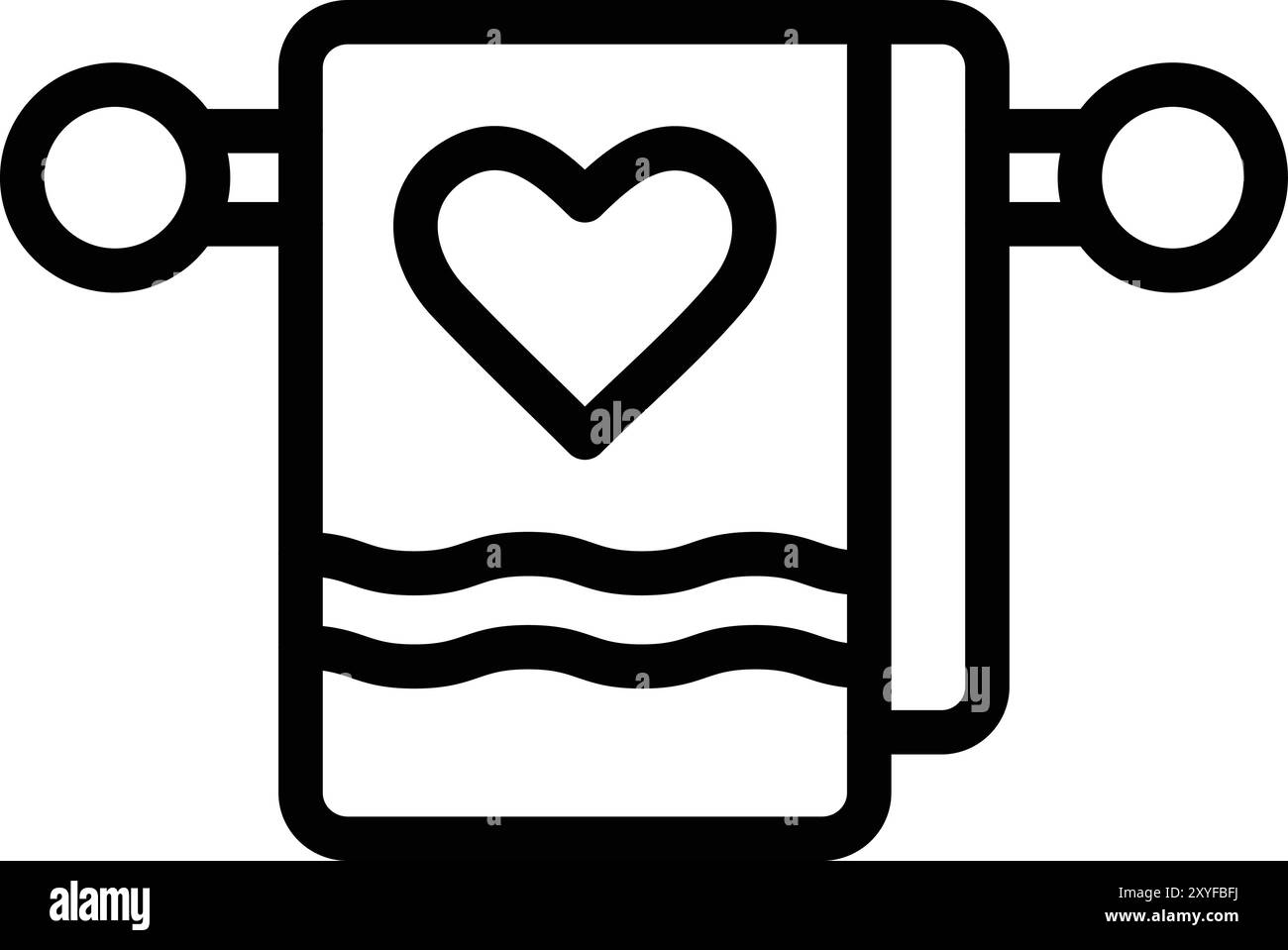 Bath towel icons set Cut Out Stock Images & Pictures - Alamy