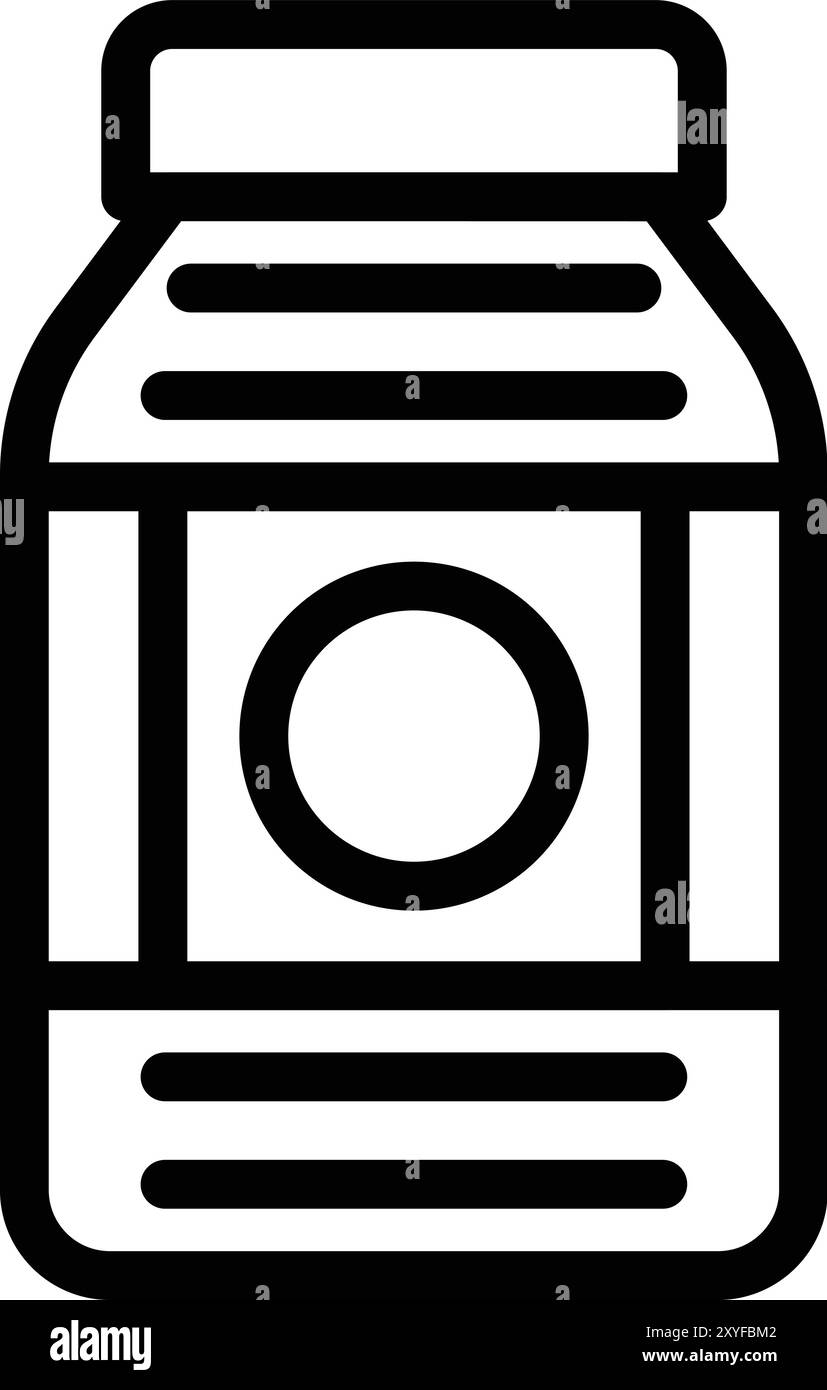 Jar Vector Icon Design Illustration Stock Vector Image & Art - Alamy