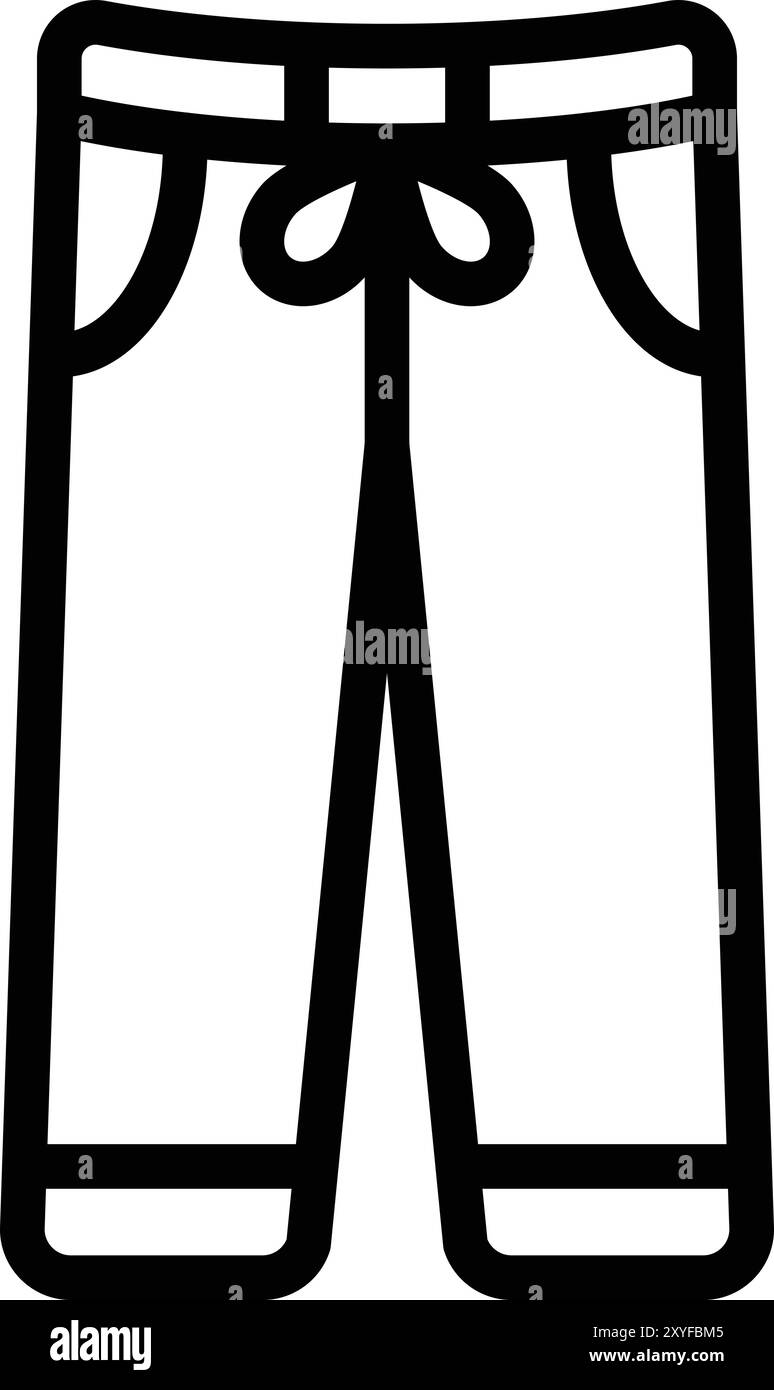 Stylish pants vector vectors hi-res stock photography and images - Alamy