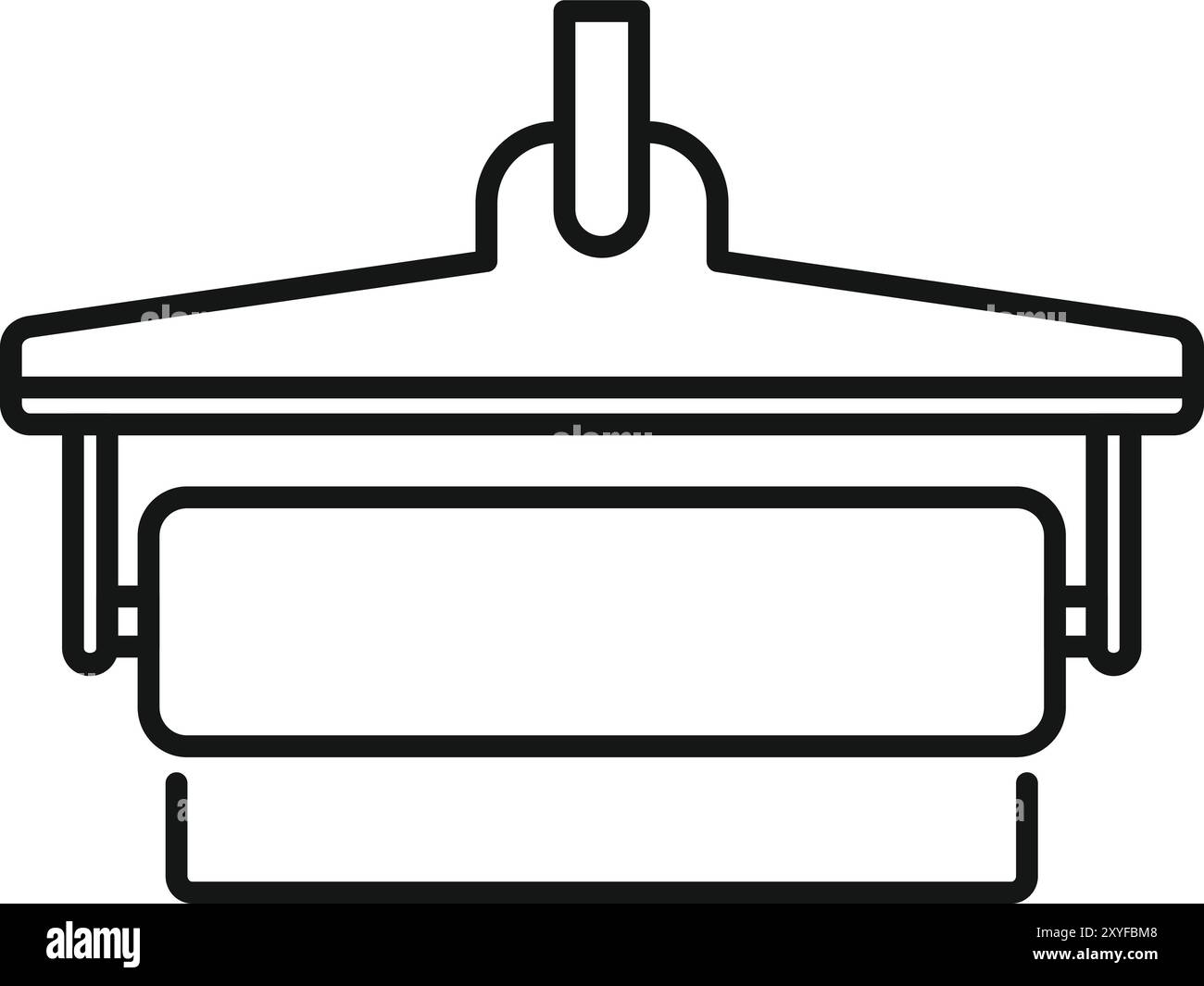Line drawing of an electric double boiler warming food for a healthy ...
