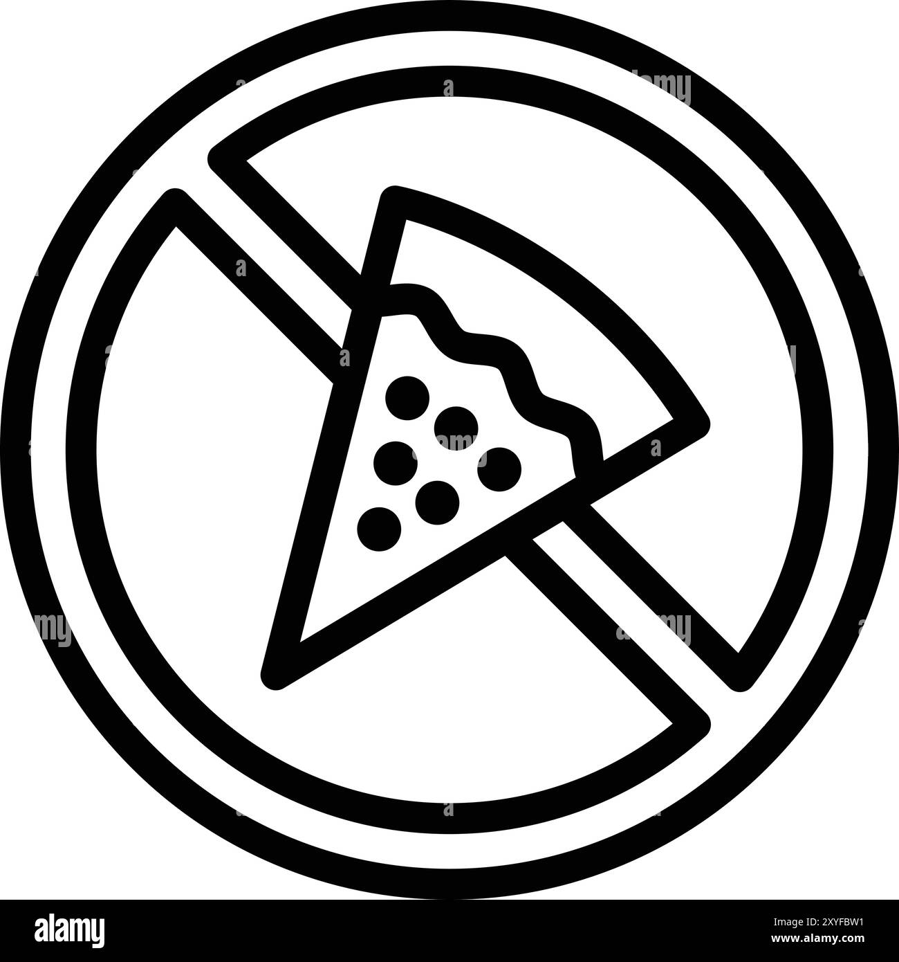 No Fast Food Vector Icon Design Illustration Stock Vector Image & Art ...