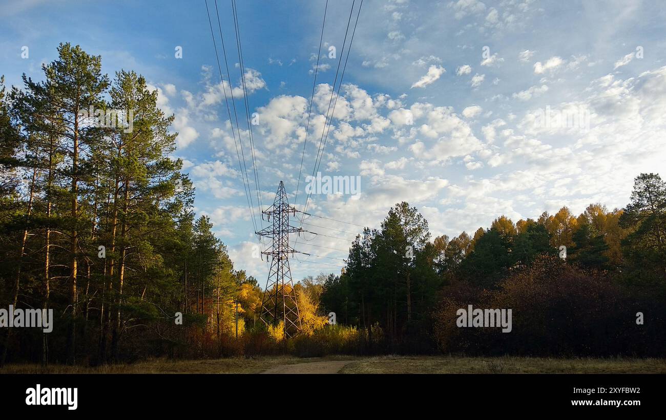 Power lines tower under hi-res stock photography and images - Alamy