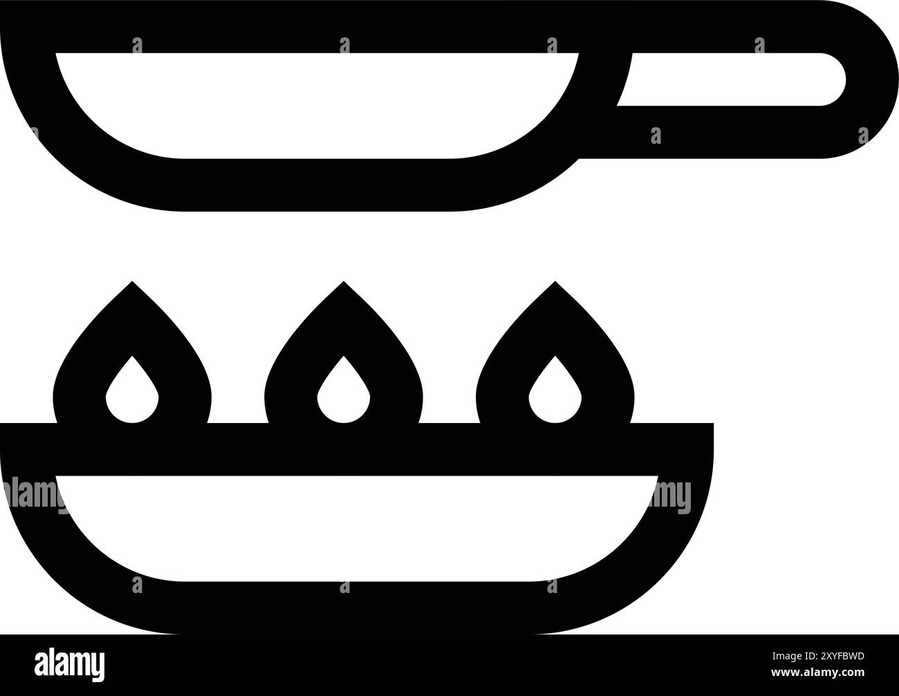 Food pan Vector Icon Design Illustration Stock Vector Image & Art - Alamy