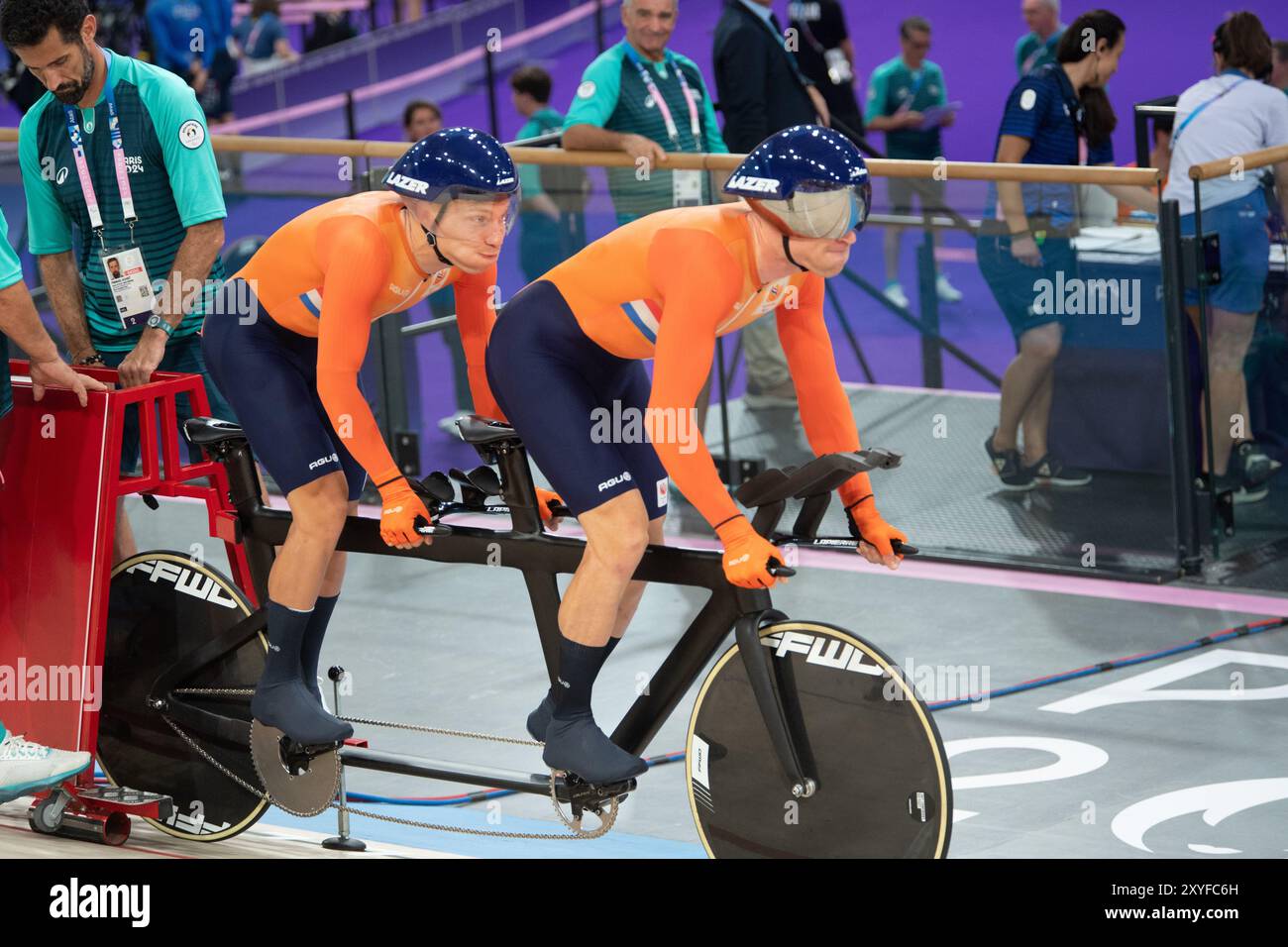 Paris, France. 24th Sep,Tristan Bangma(Rear) and Patrick Bos(Front and ...