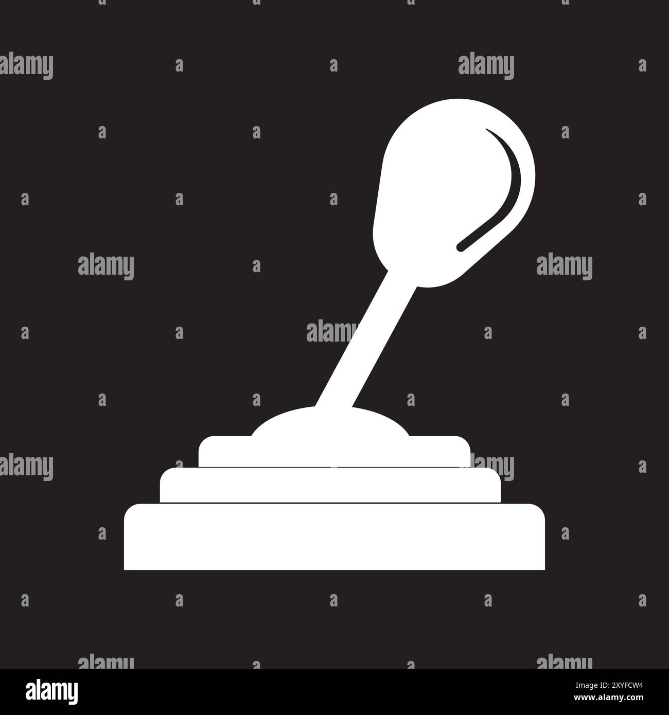Car gear lever vector illustration Black and White Stock Photos ...
