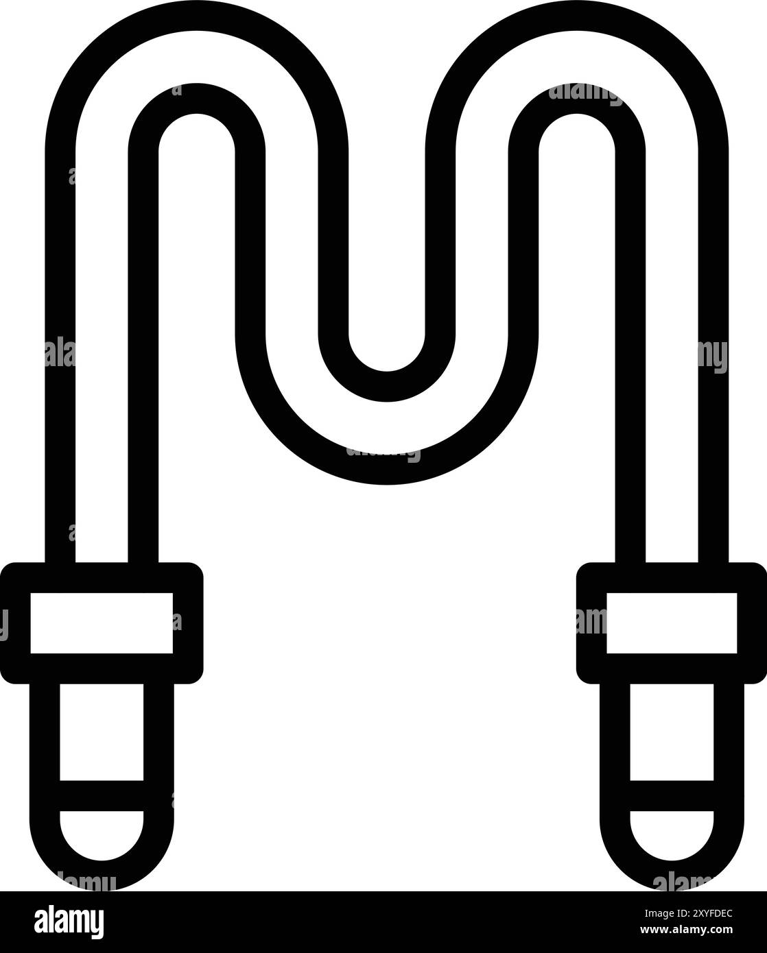 Skipping rope icon vector Black and White Stock Photos & Images - Alamy