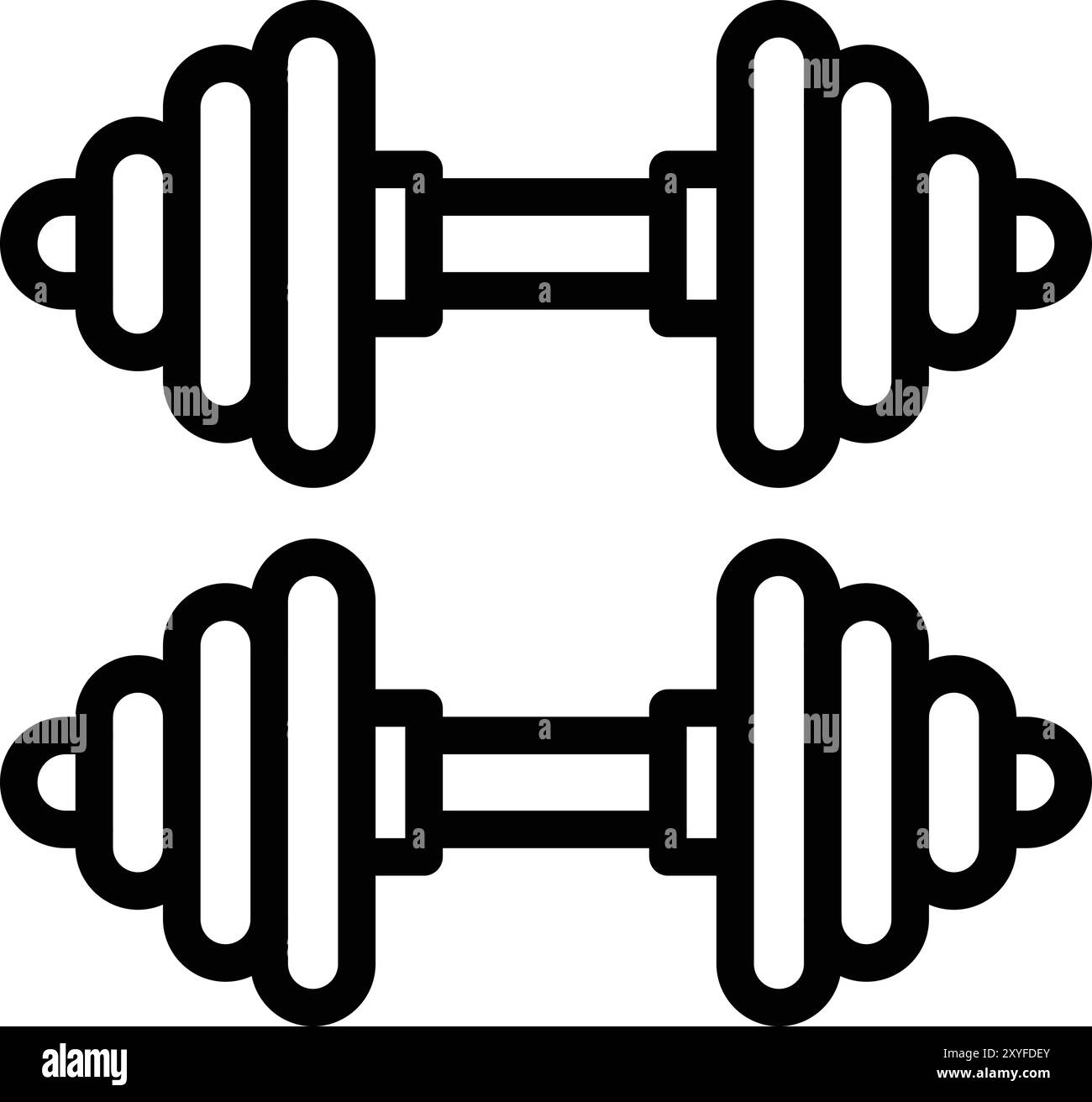 Barbell vector vectors hi-res stock photography and images - Alamy