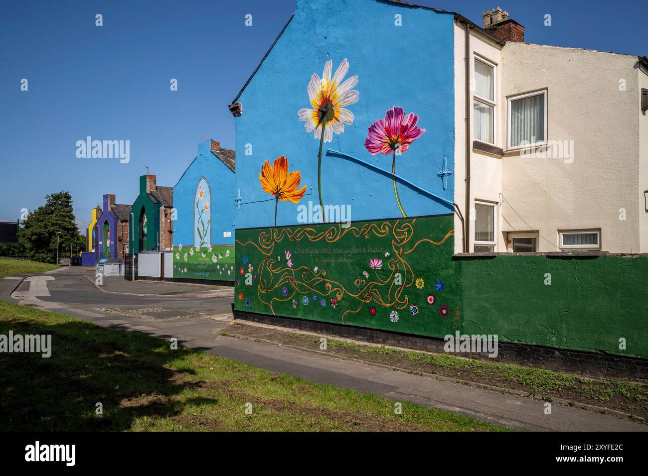 Kirkdale, Liverpool, UK, Flower Street Project 29th August 2024. The ...