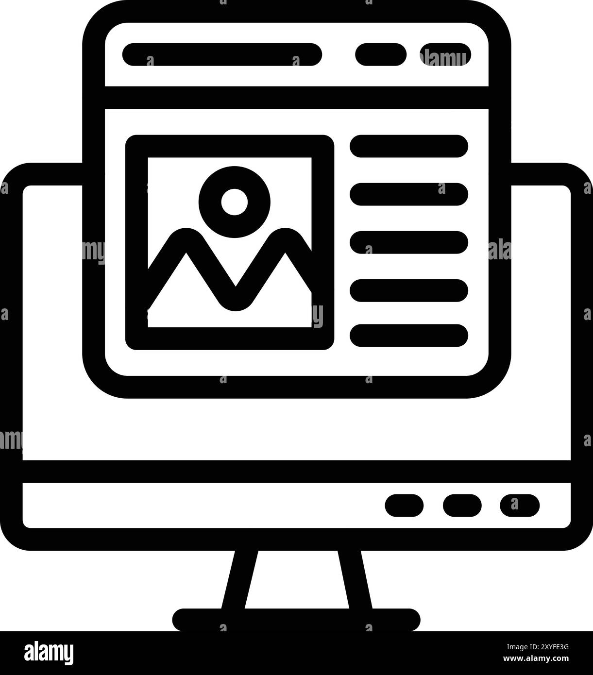 Mockup Vector Icon Design Illustration Stock Vector Image & Art - Alamy