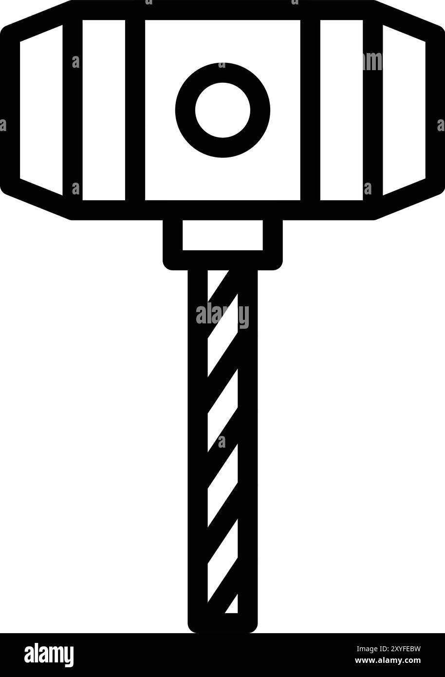 Hammer Vector Icon Design Illustration Stock Vector Image & Art - Alamy