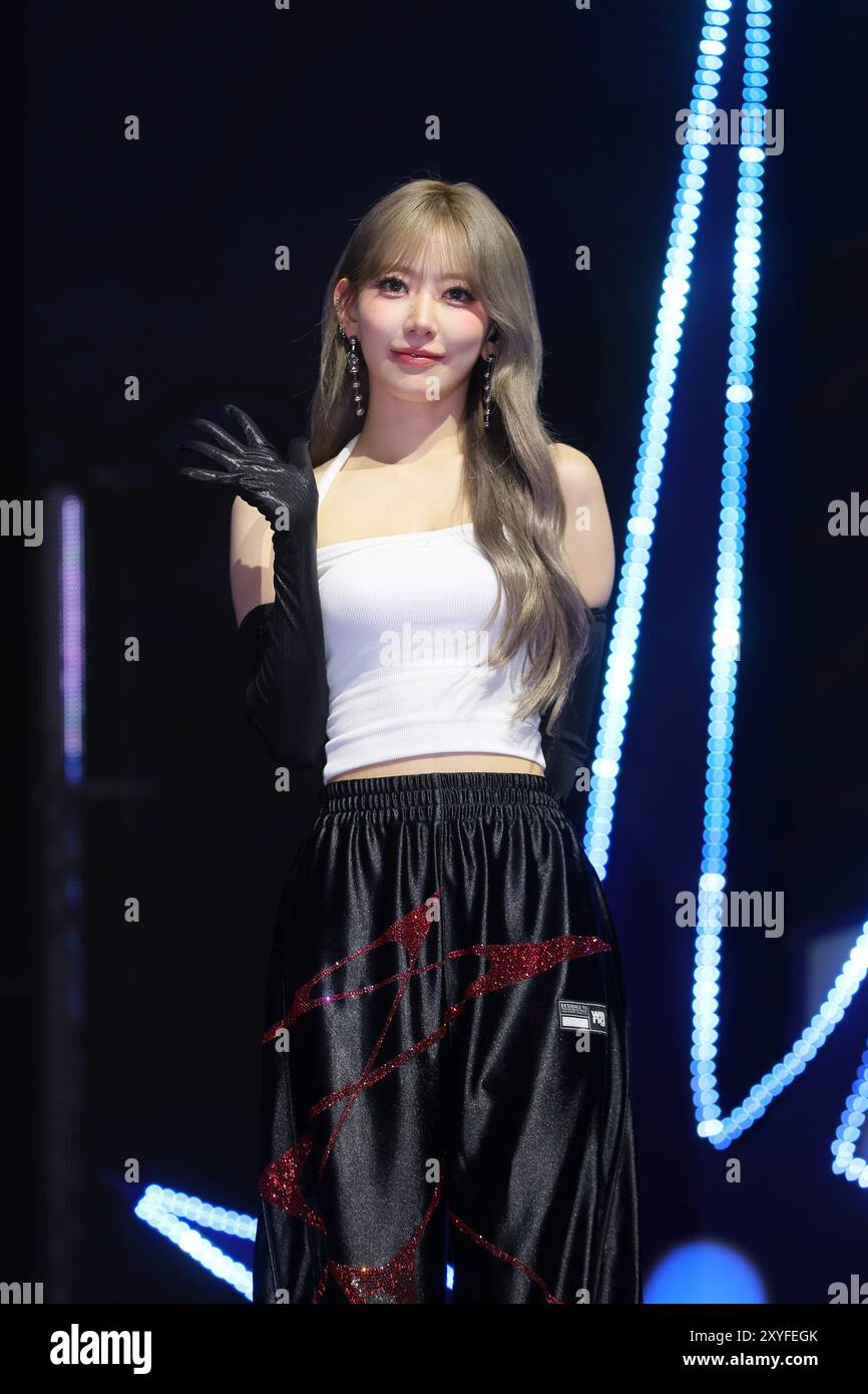 Seoul, South Korea. 29th Aug, 2024. Japanese singer Miyawaki Sakura ...