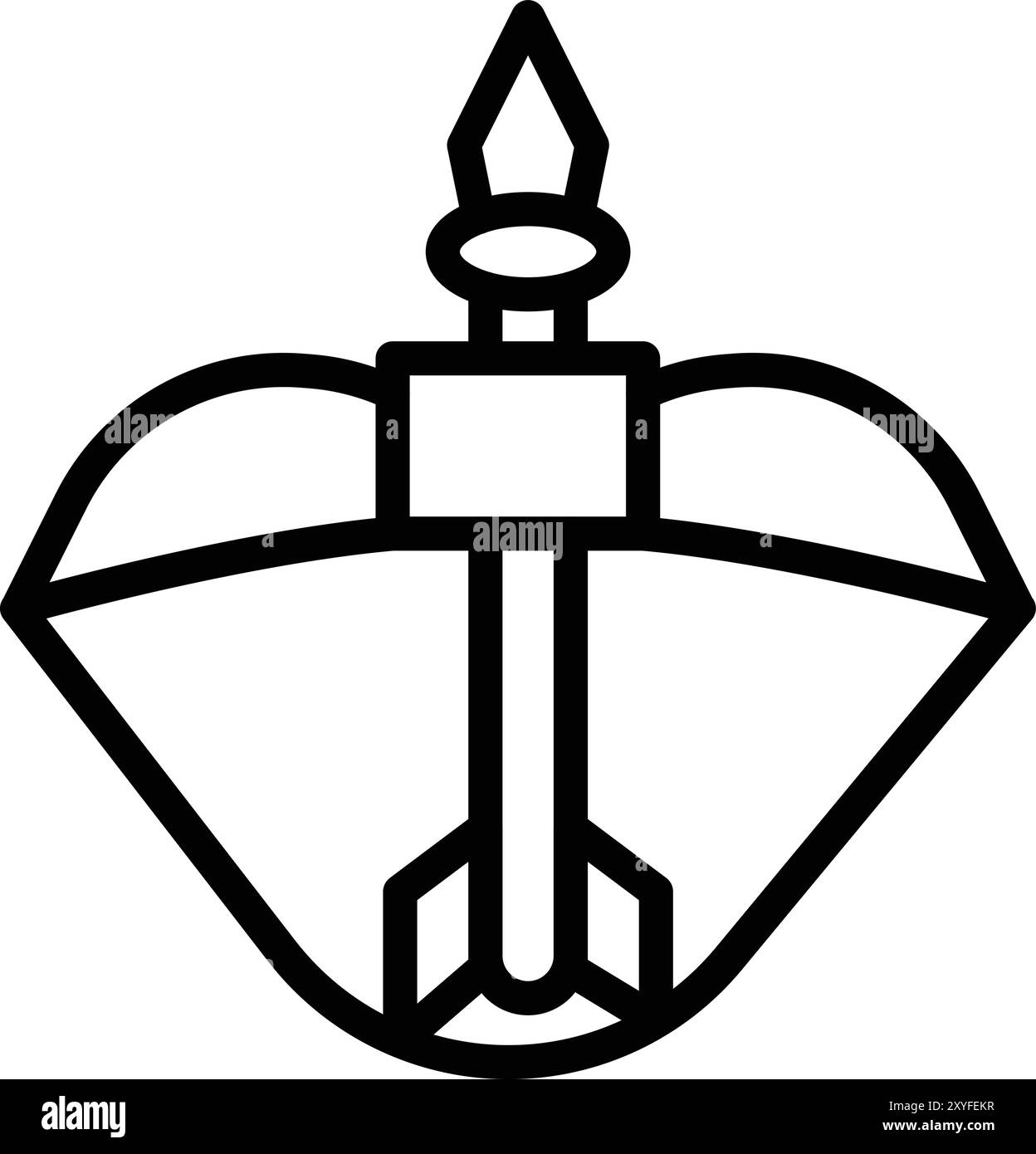 Crossbow vector vectors Black and White Stock Photos & Images - Alamy