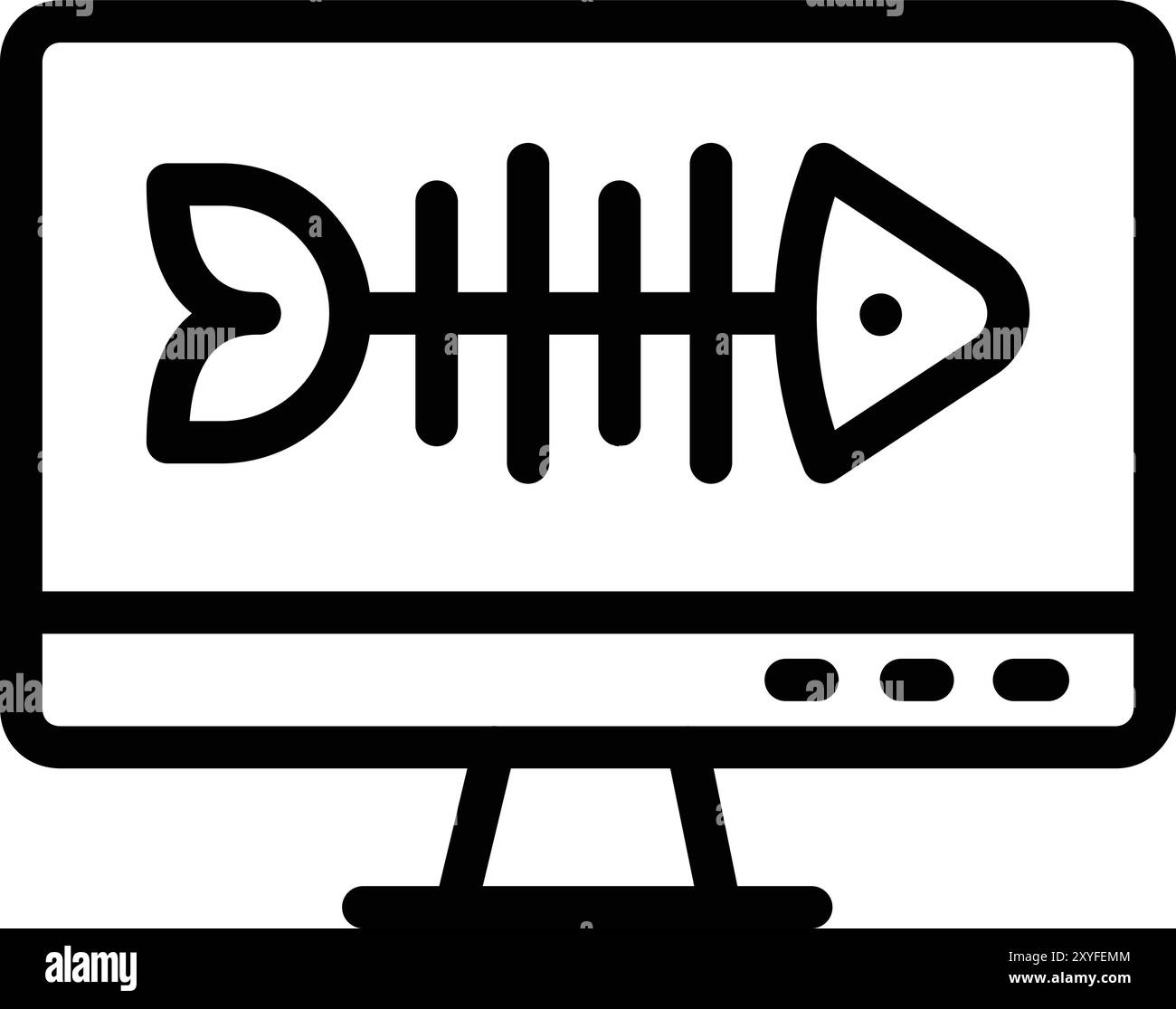 Fishbone symbol Black and White Stock Photos & Images - Alamy