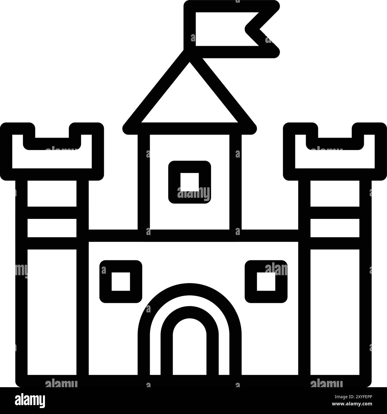 Medieval castle clipart hi-res stock photography and images - Alamy