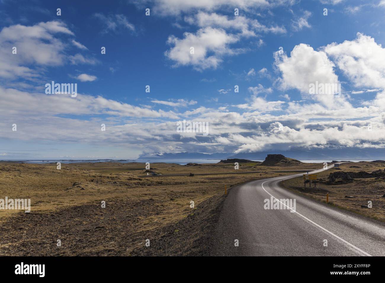Highway lone road through hi-res stock photography and images - Alamy
