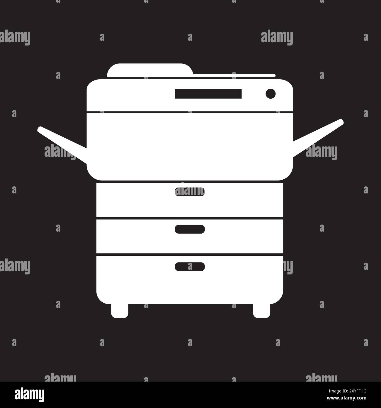 Multi-function printer or auto copier icon vector design Stock Vector Image & Art - Alamy