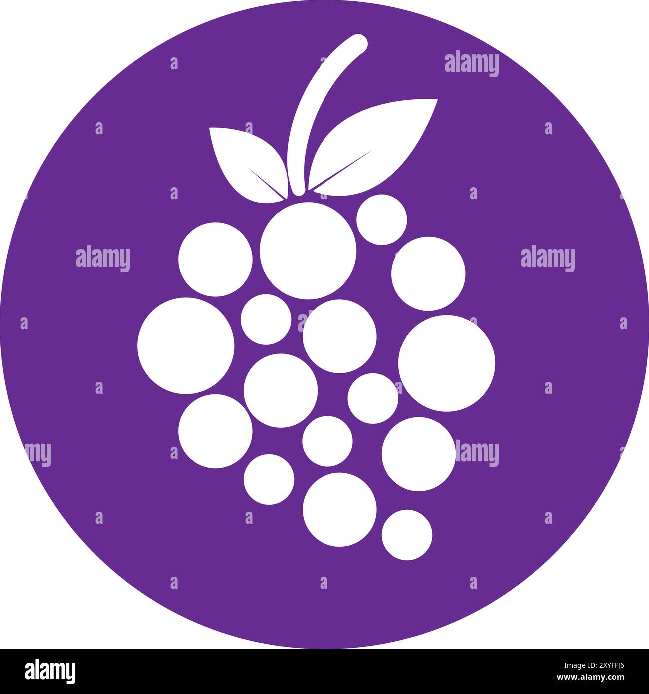 grape fruit icon vector illustration symbol design Stock Vector Image ...