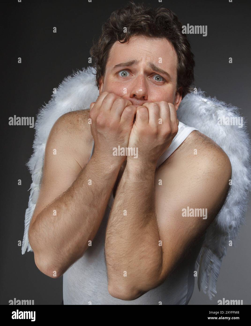 Character peering hi-res stock photography and images - Alamy