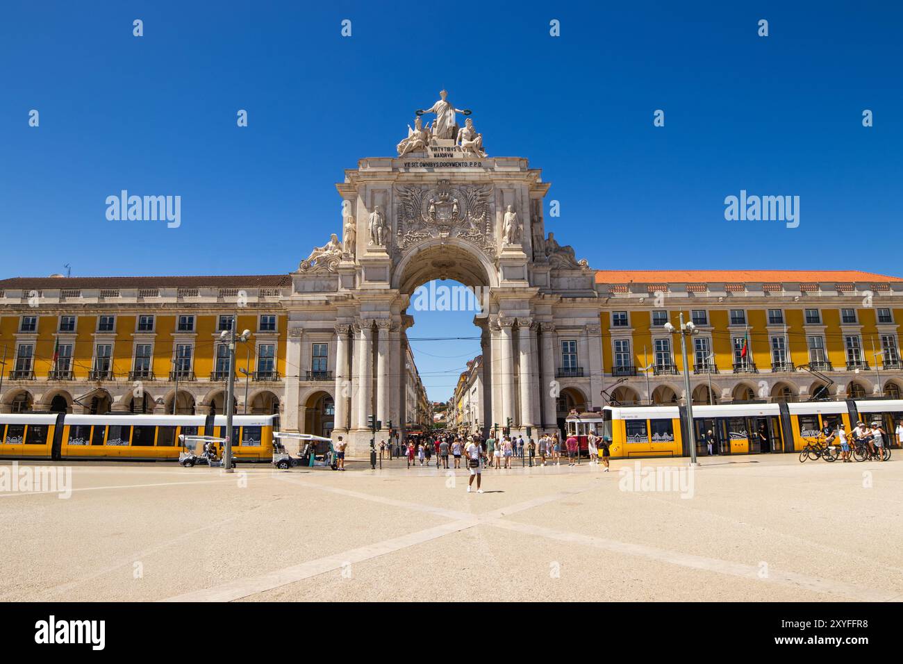 Trade square of Lisbon Stock Photo - Alamy