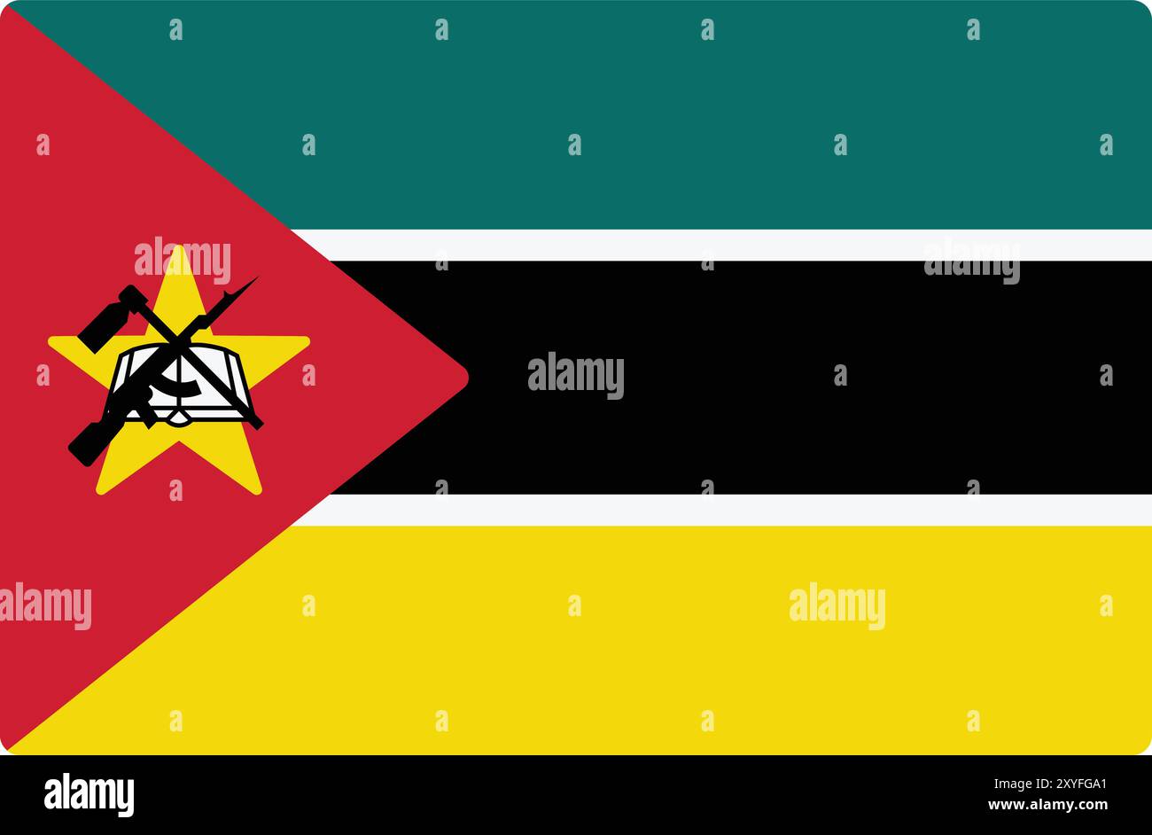 Mozambique flag vector illustration Stock Vector Image & Art - Alamy