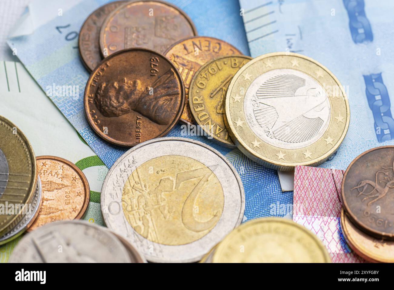 Bank notes countries currency different hi-res stock photography and ...